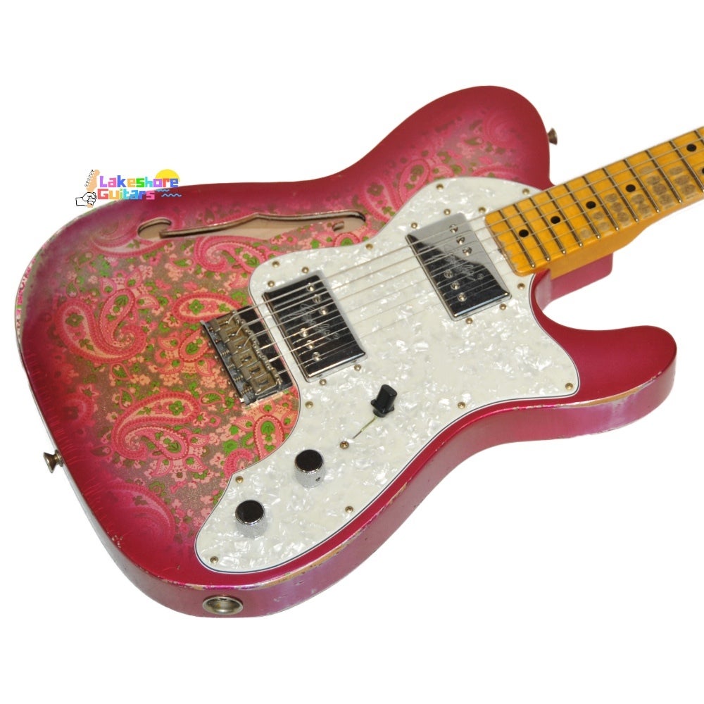 Fender Custom Shop '72 Reissue Telecaster Thinline HeavyRelic 2023-Pink ...