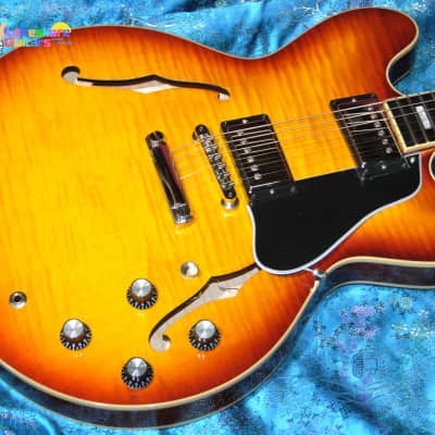 Gibson ES-335 Block 2020 - Present Figured Iced Tea | Lakeshore Guitars